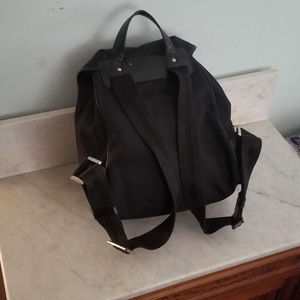 Bally | Bags | Bally Backpack Nylon W Leather Trim | Poshmark